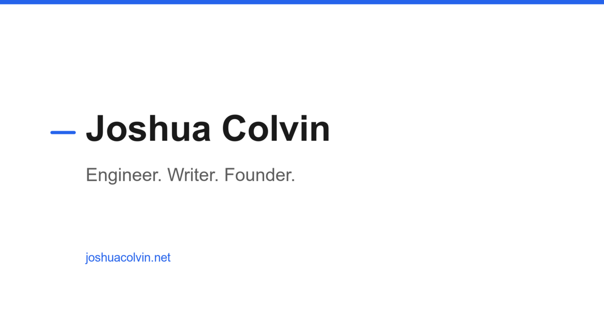 Joshua Colvin